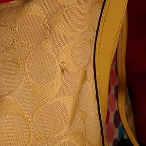 Coach | Bags | Authentic Coach Large Yellow Bag | Poshmark